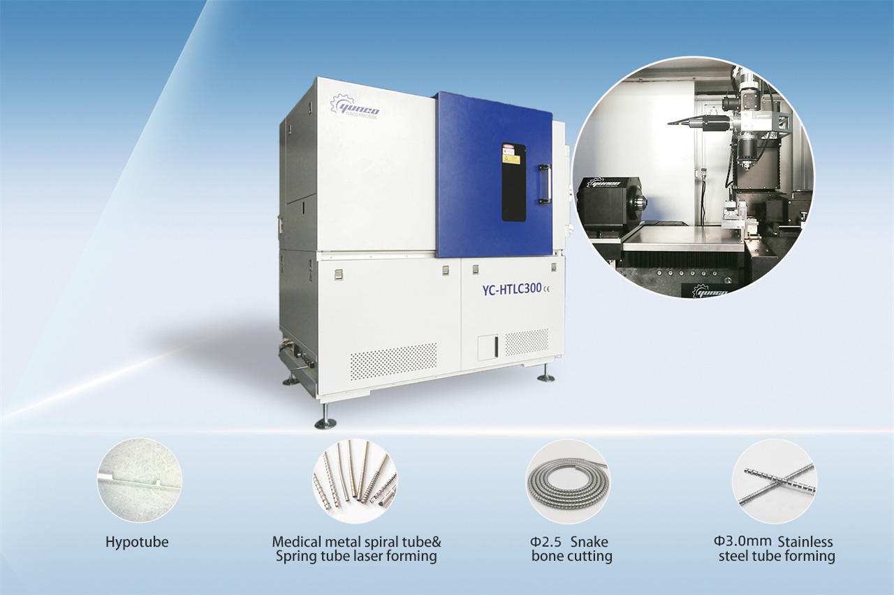 Medical hypotube & spiral tube laser cutting machine - Kunshan Yunco ...